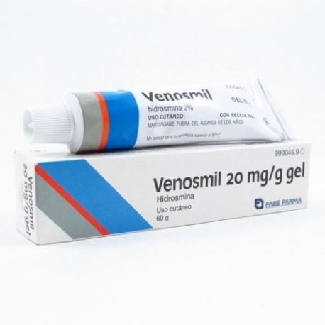 VENOSMIL 20 MG/G GEL , 1 TUBO DE 60 G